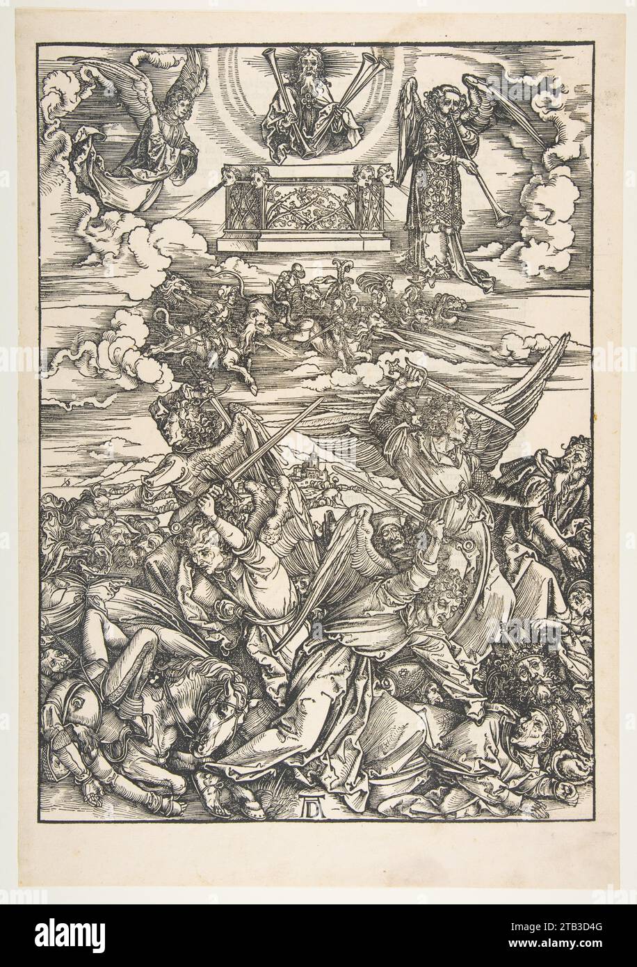 The Four Avenging Angels, from "The Apocalypse" 1975 by Albrecht Durer ...