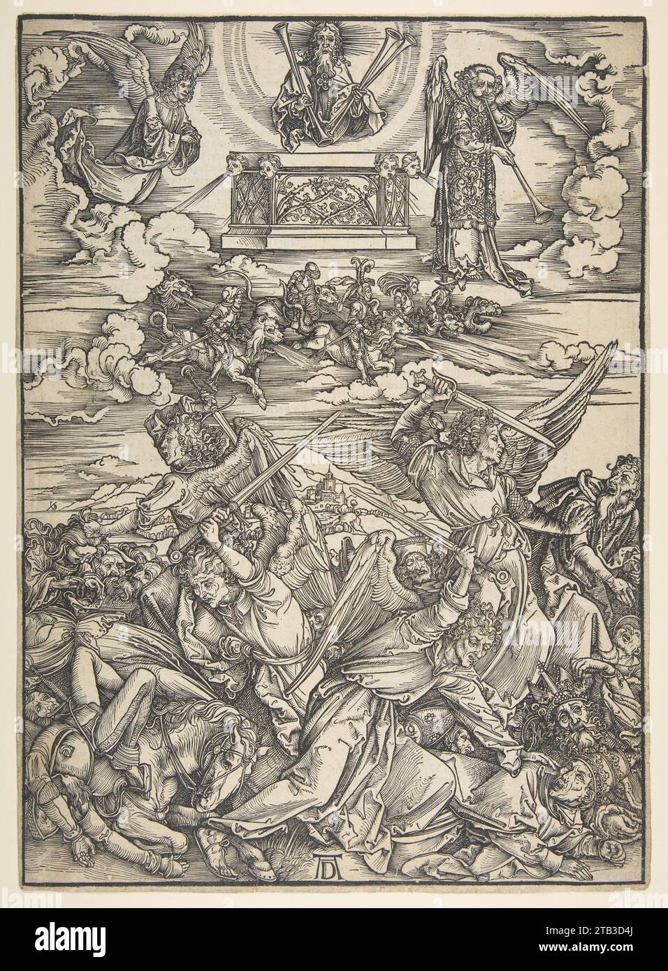 Four Avenging Angels, from the Apocalypse series 1940 by Albrecht Durer ...