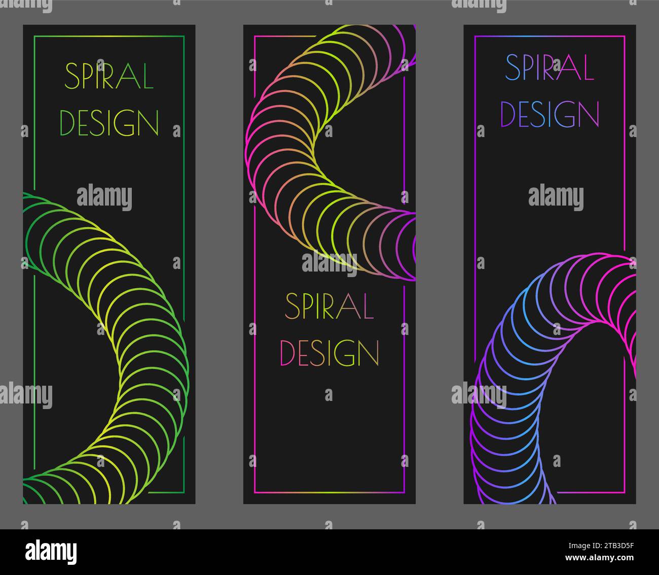 A colorful spiral. A design template for the design of a cover, banner ...