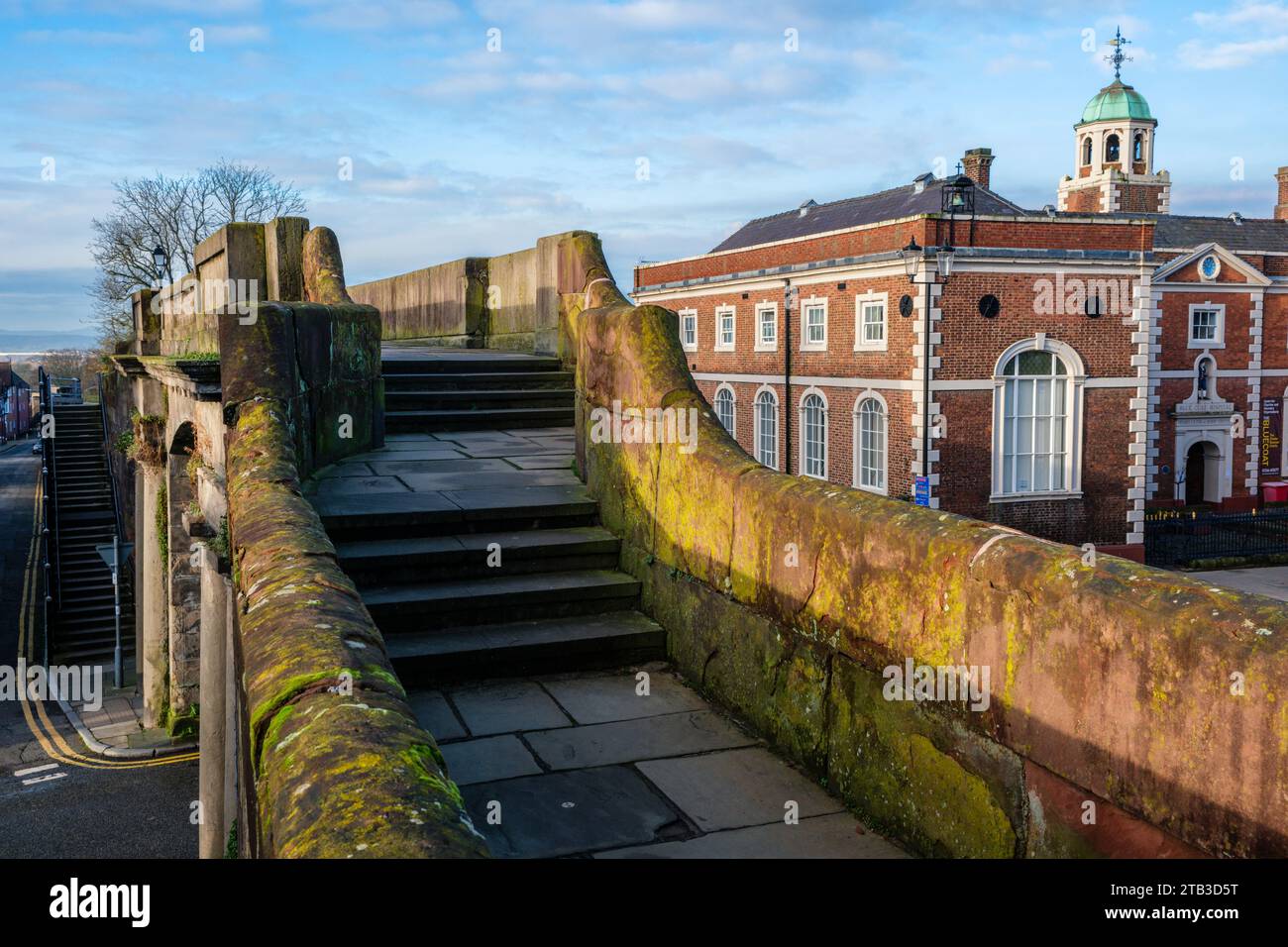 Northgate and the old Bluecoat Hospital building, City Walls, Chester ...
