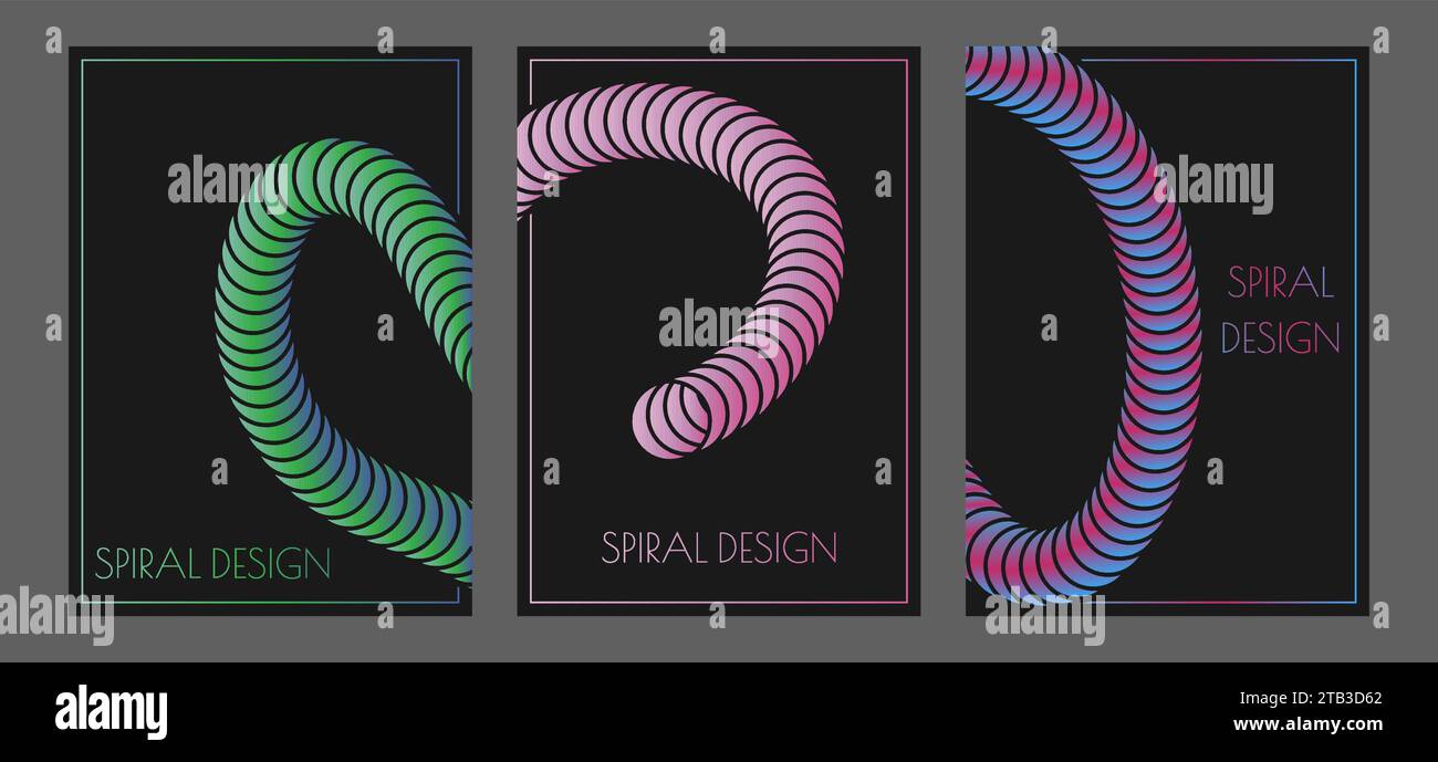 A colorful spiral. A design template for the design of a cover, banner ...