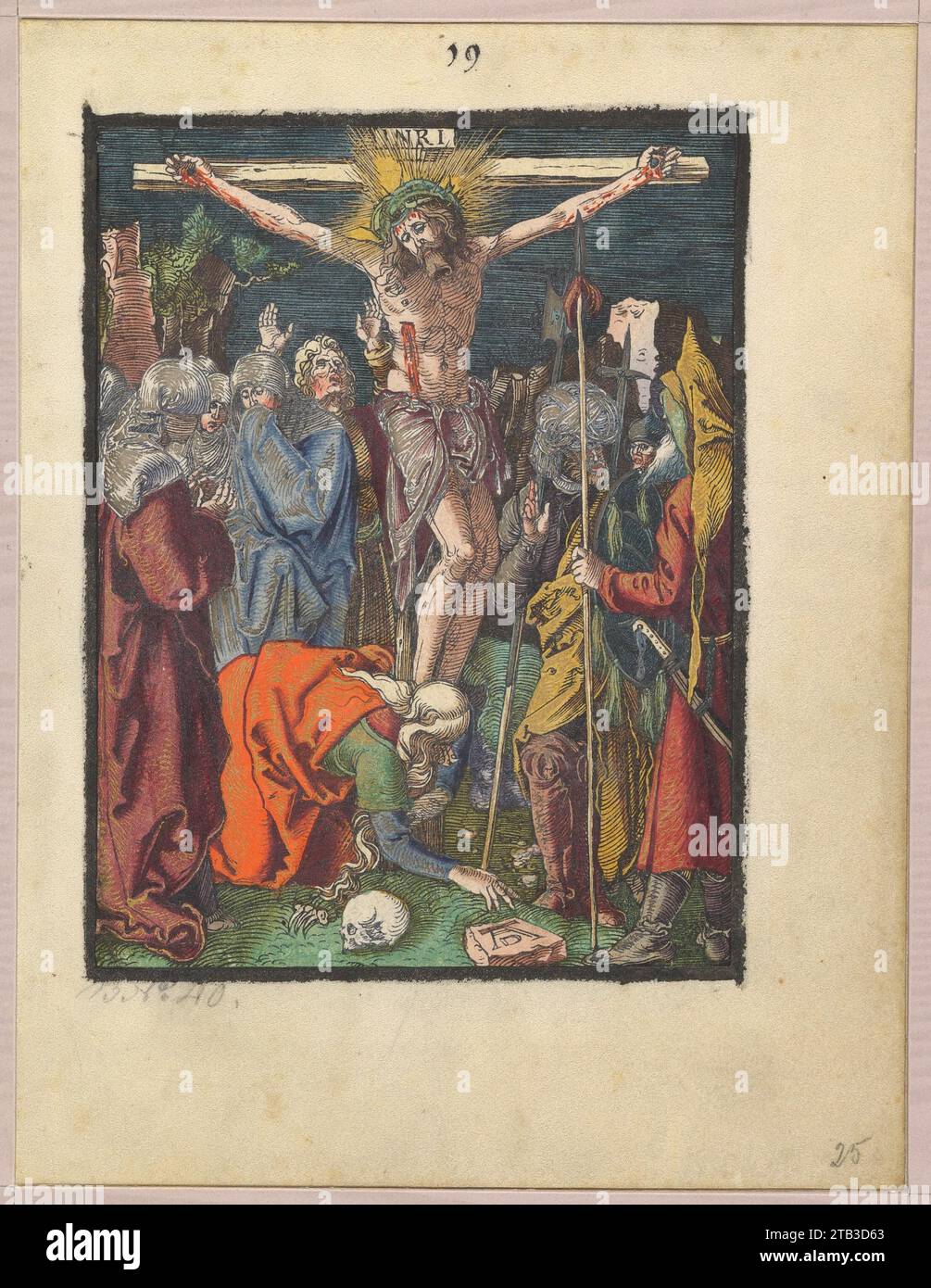 Crucifixion, from "The Small Woodcut Passion" 1975 by Albrecht Durer Stock Photo - Alamy