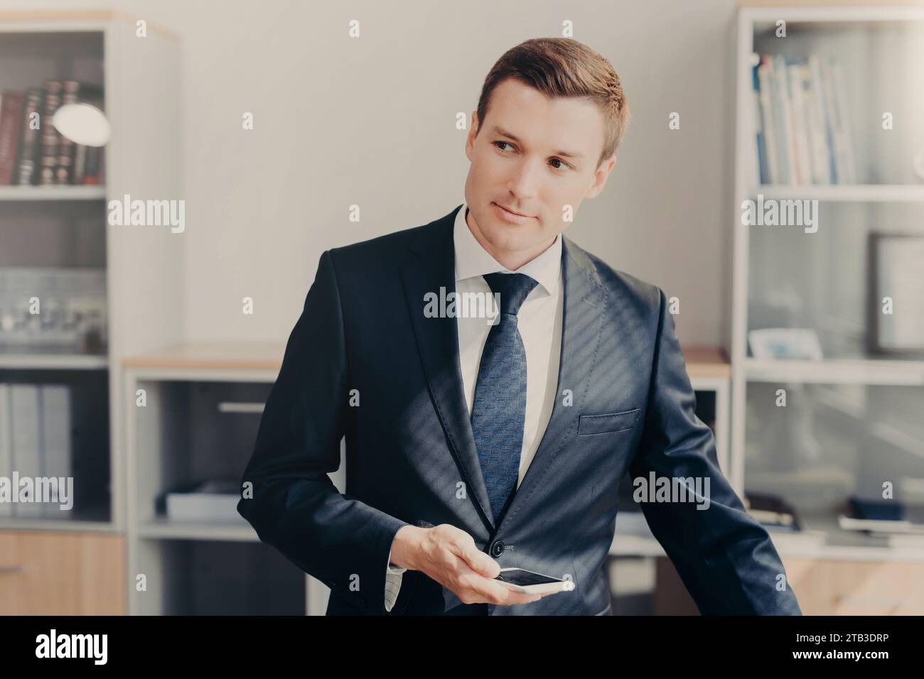 In sleek office focused man hi-res stock photography and images - Alamy