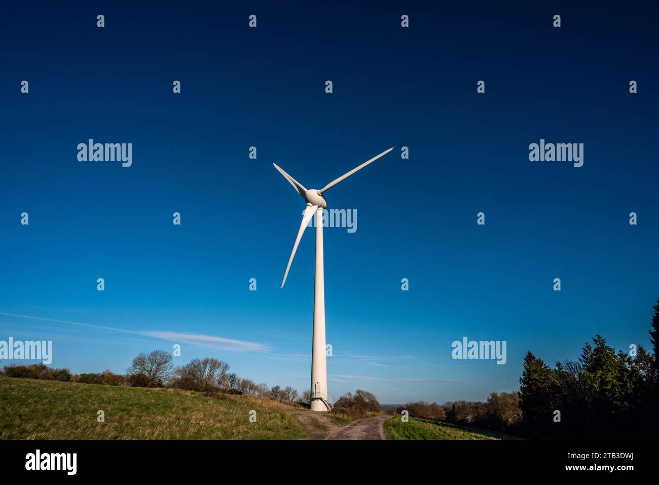 Ringmer, November 23rd 2023: A solitary power windmill at Ringmer, near ...
