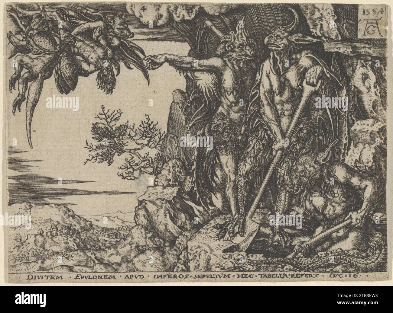 Copy of The Rich Man Transported to Hell, from "The Parable of the Rich ...