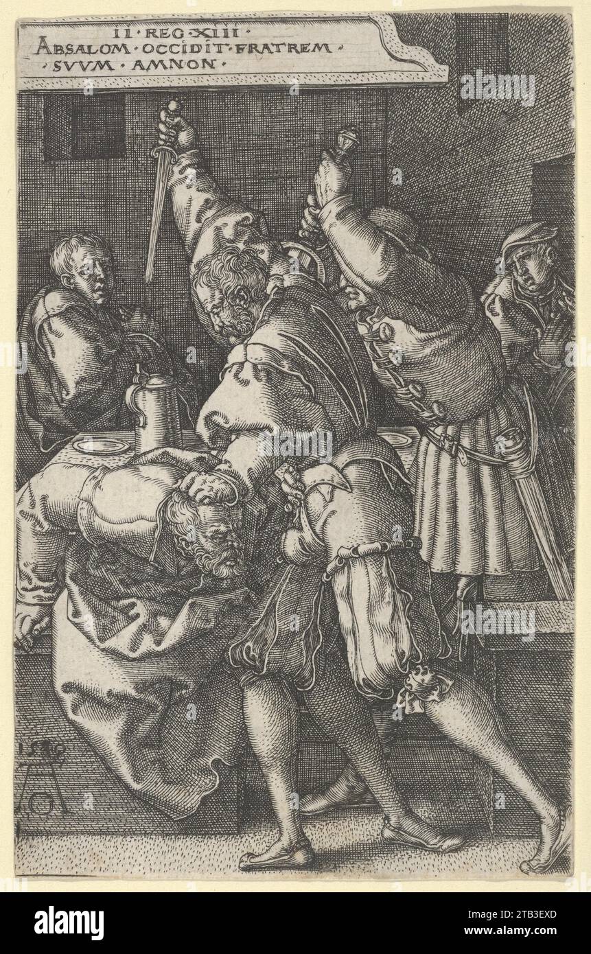 The Servants of Absalom Killing Amnon, from "The Story of Amnon and ...