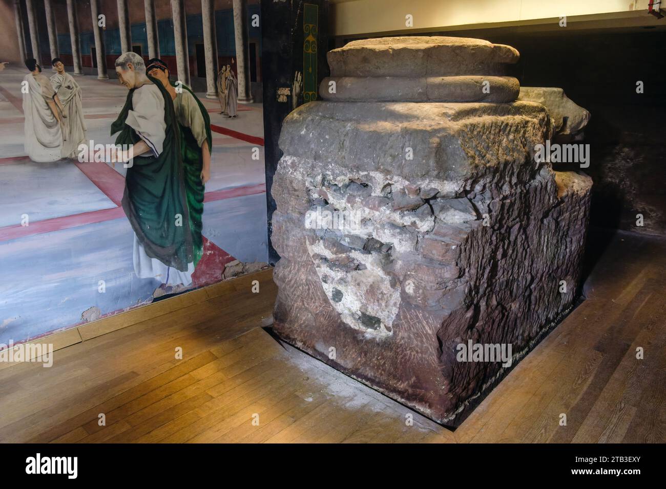 In the basement of the Prêt-a-Manger café in Northgate Street, Chester ...