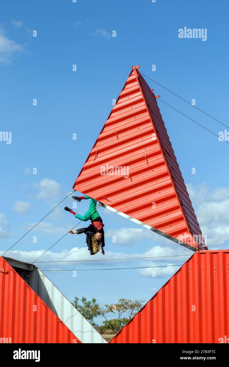 Origami. Dance show by the Furinkaï company. Dancer Justine Bernachon ...