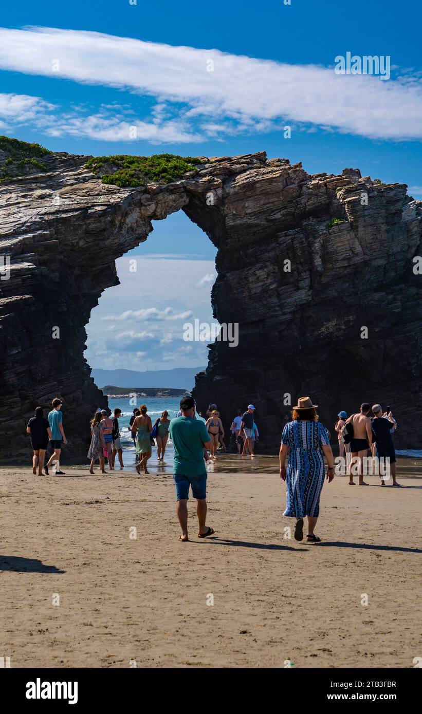 Praia das Catedrais - As Catedrais beach - name given by tourist ...