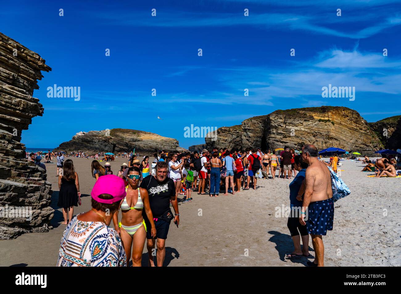 Praia das Catedrais - As Catedrais beach - name given by tourist ...