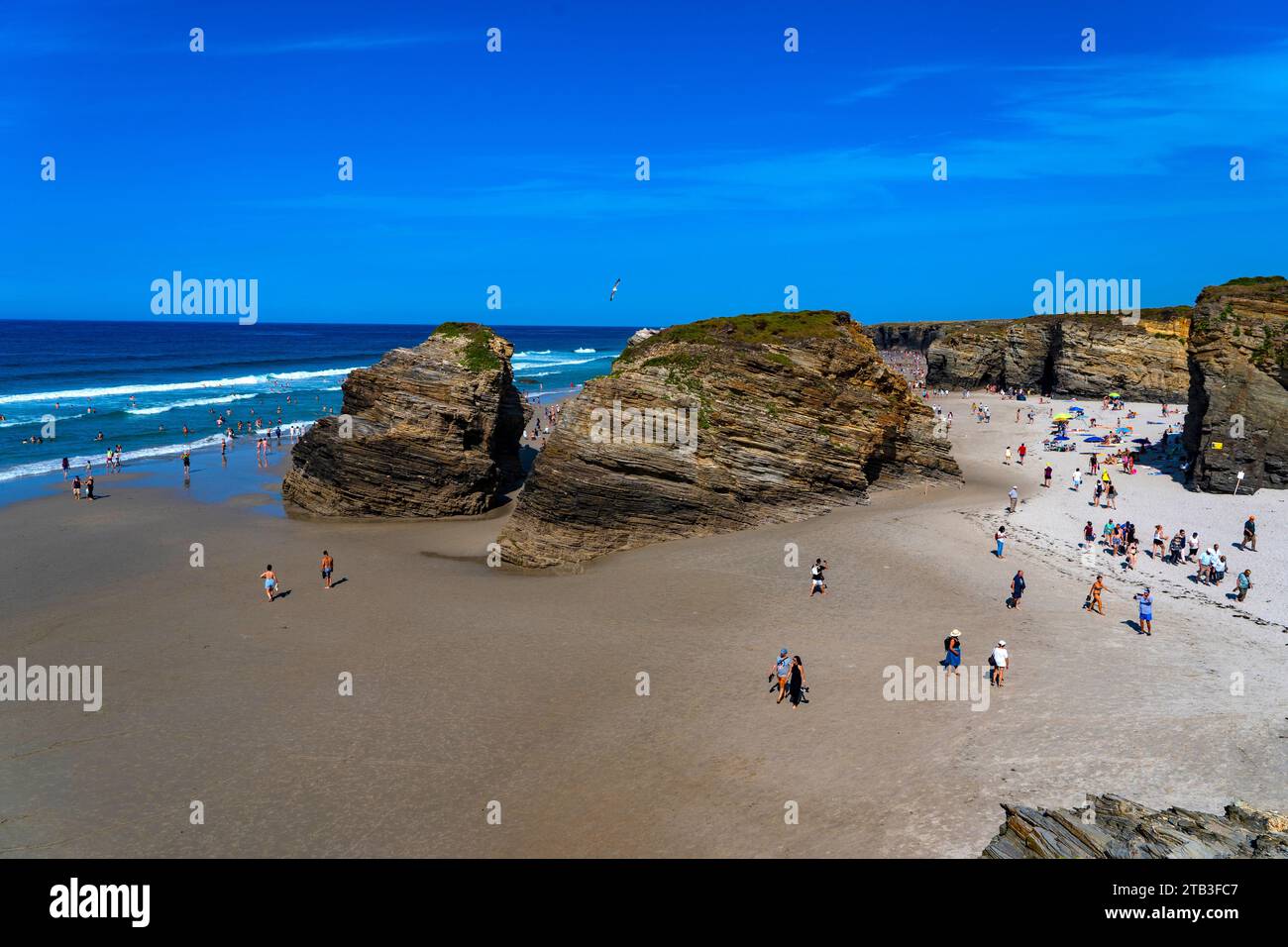 Praia das Catedrais - As Catedrais beach - name given by tourist ...