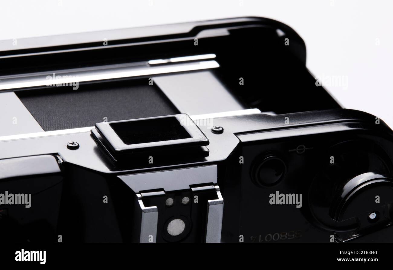 Analog camera Canon AE1. Close up of technical parts Stock Photo - Alamy