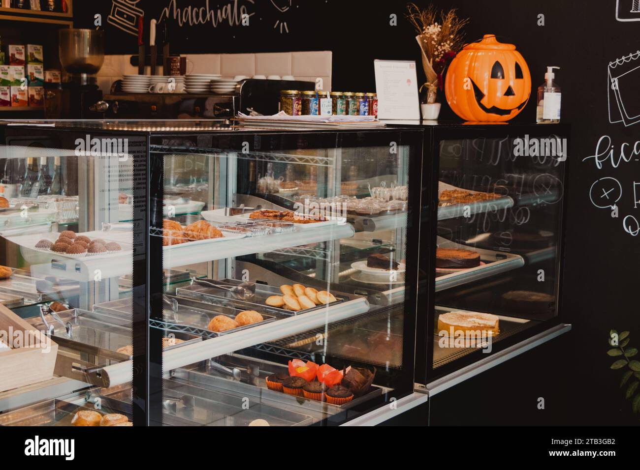 cozy and delicious coffee shop vibes display Stock Photo - Alamy