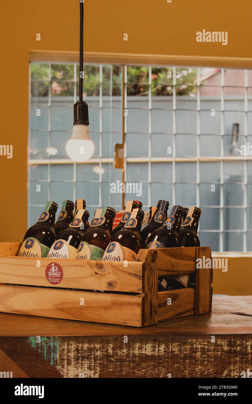 Wooden beer crate hi-res stock photography and images - Alamy