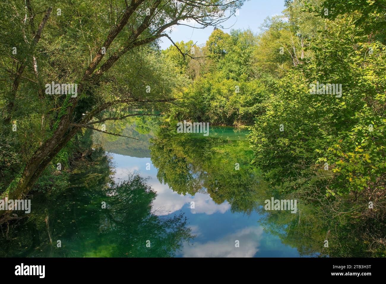 The River Una as it flows through Japod Islands, or Japodski Otoci ...