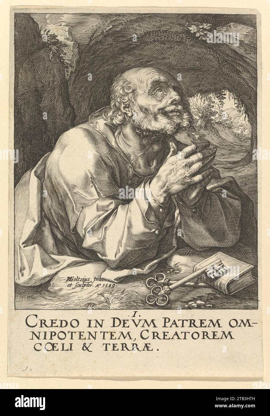 St. Peter, from Christ, the Apostles and St. Paul with the Creed 1917 ...