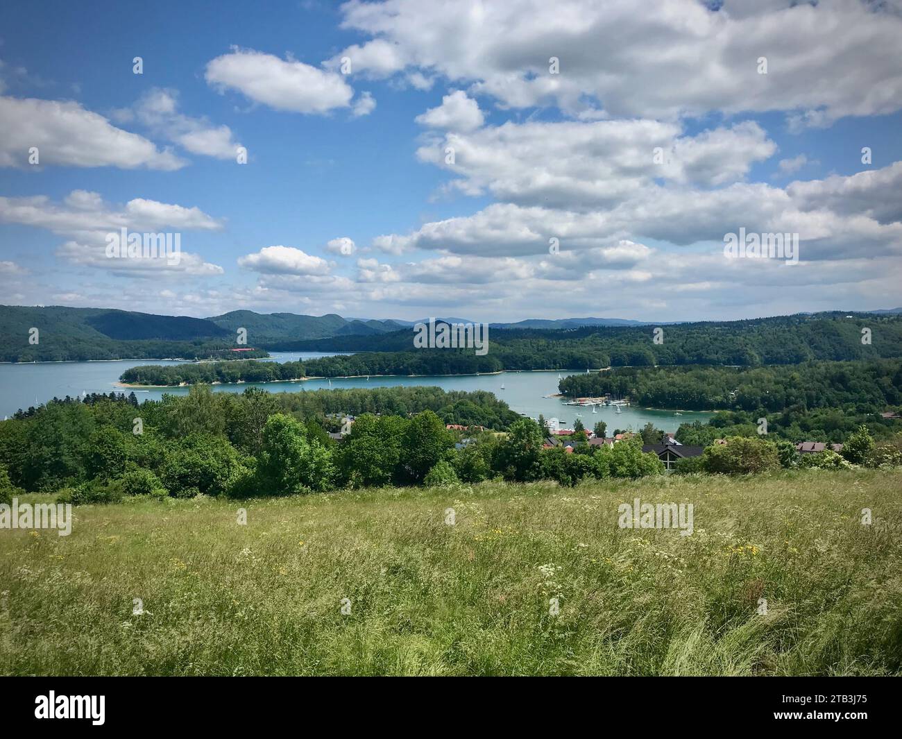 View from the hill towards the Solina Reservoir Stock Photo - Alamy