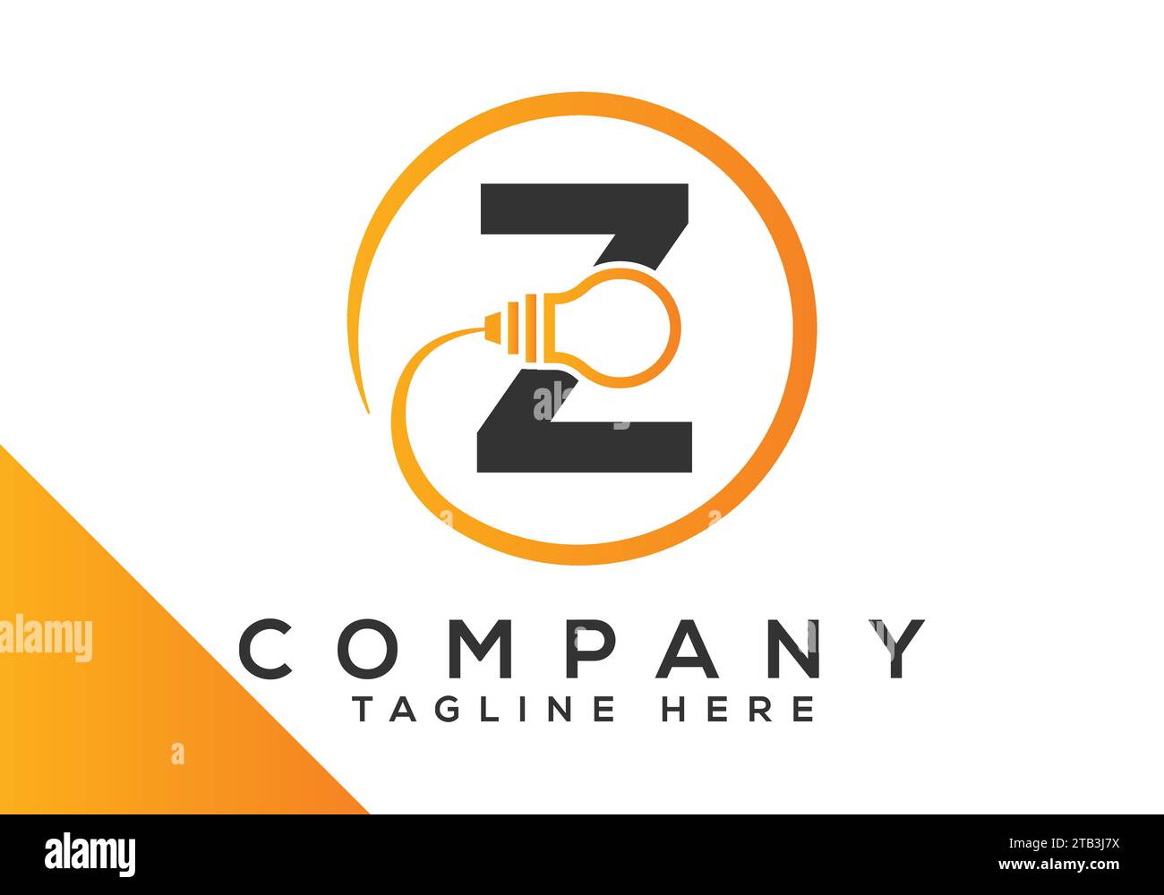 Letter Z electric bulb Design Vector Template. industrial and ...