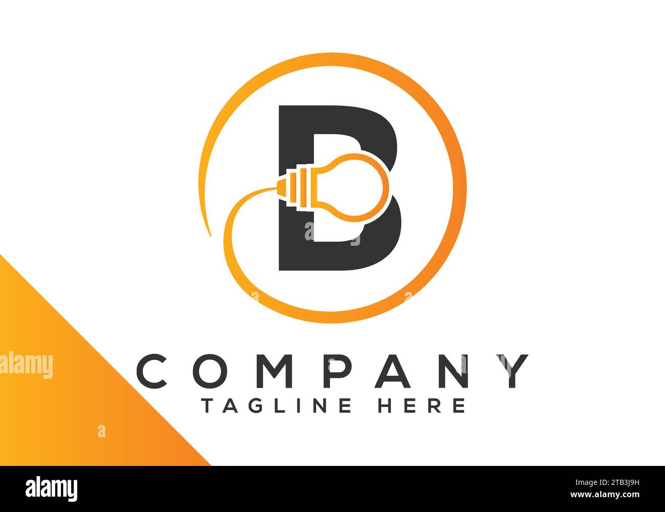 Letter B electric bulb Design Vector Template. industrial and ...
