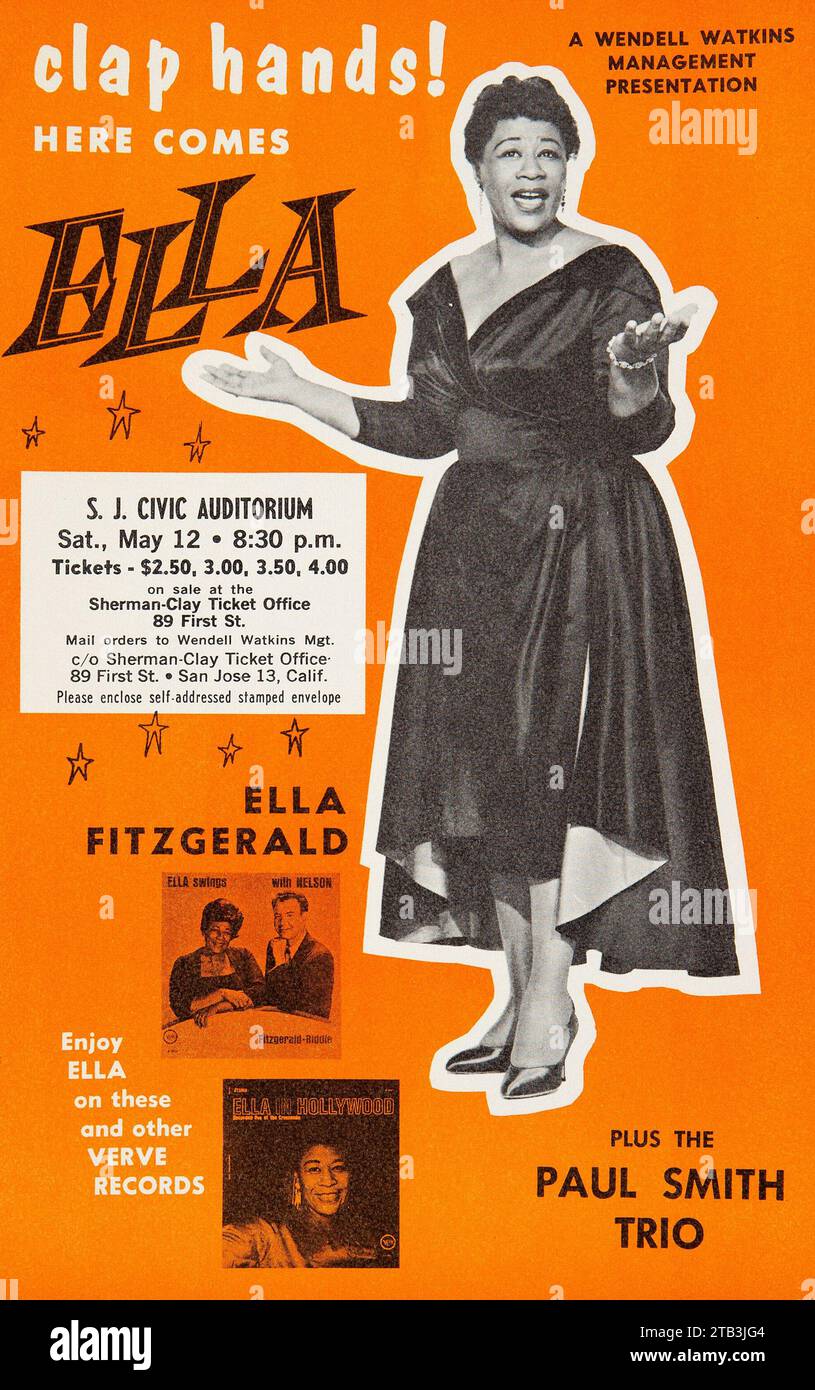 Ella fitzgerald concert poster hi-res stock photography and images - Alamy