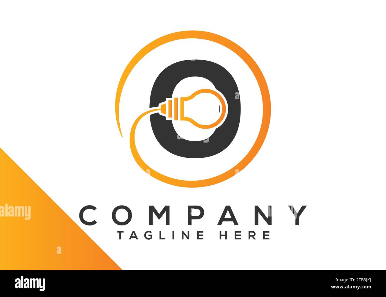 Letter O electric bulb Design Vector Template. industrial and ...