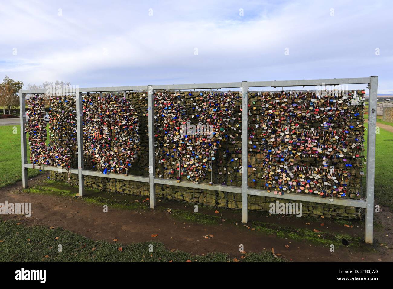 The Love Locks, Gretna Green, Dumfries and Galloway, Scotland, UK Stock ...
