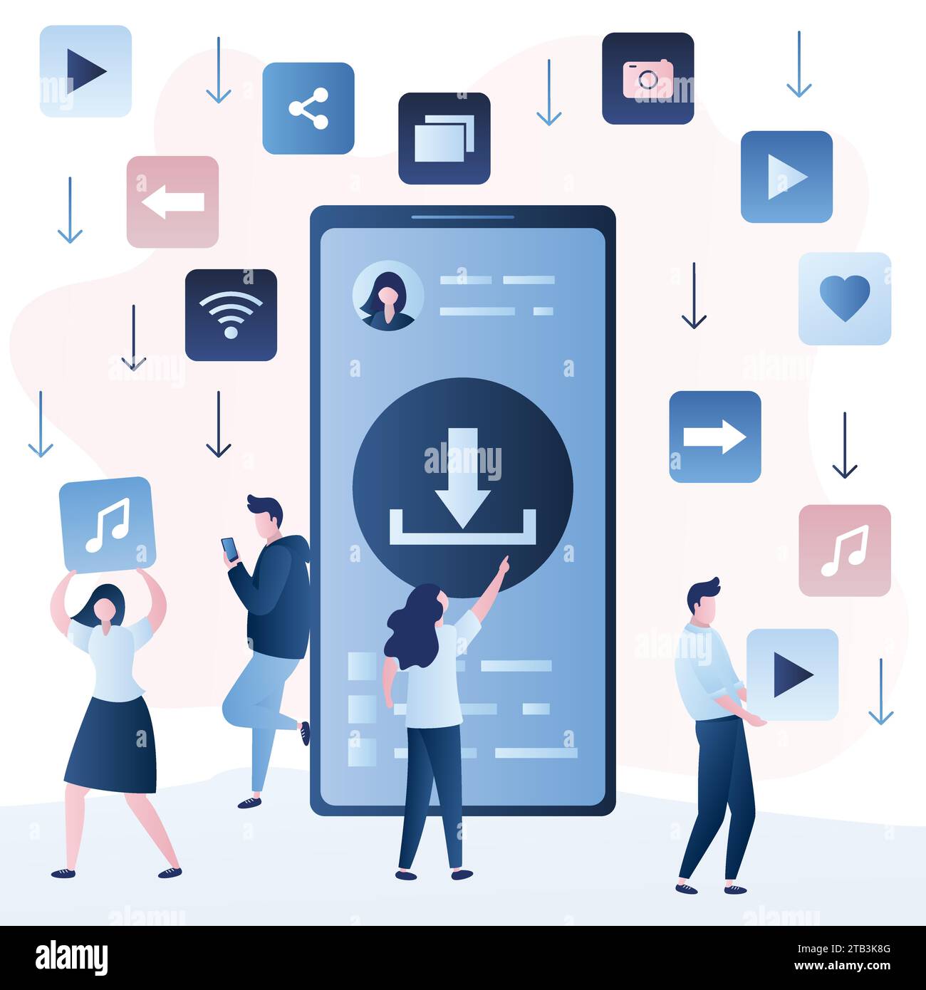 File sharing sign on Stock Vector Images - Alamy