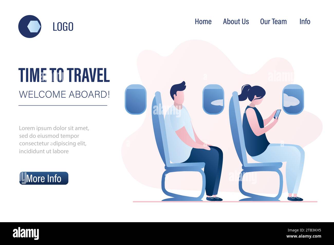 Passengers cabin Stock Vector Images - Alamy