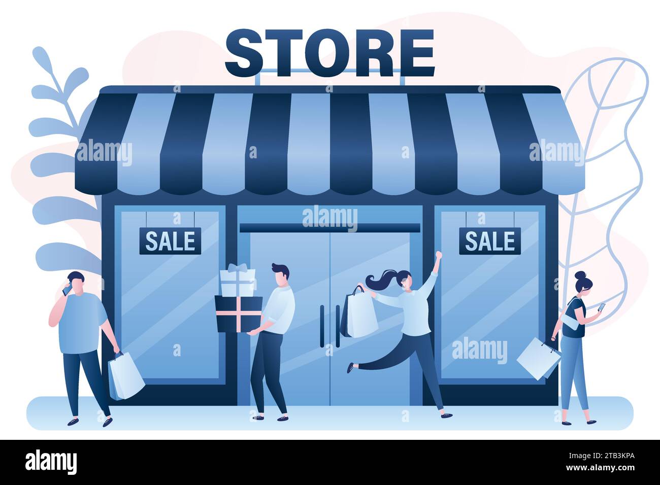 Store near modern Stock Vector Images - Alamy