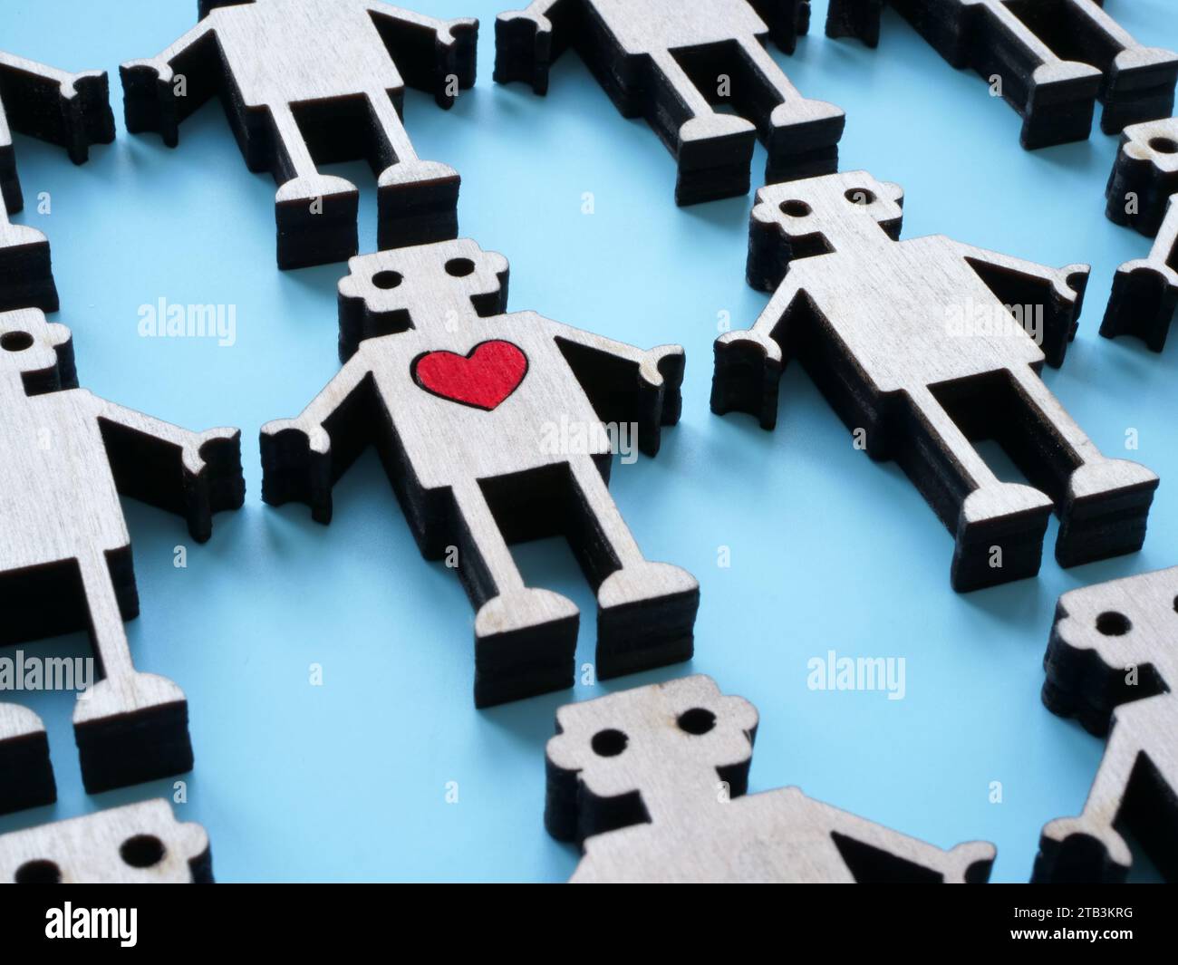 Robots and one with a heart. The concept of emotional intelligence ...