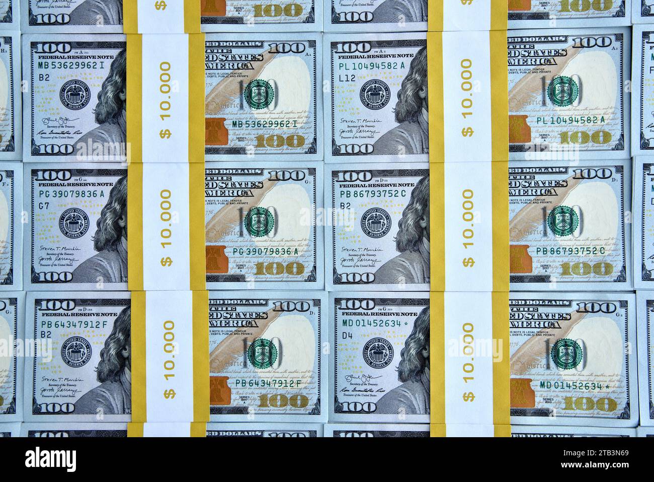 Bundles of one dollar bills hi-res stock photography and images - Alamy
