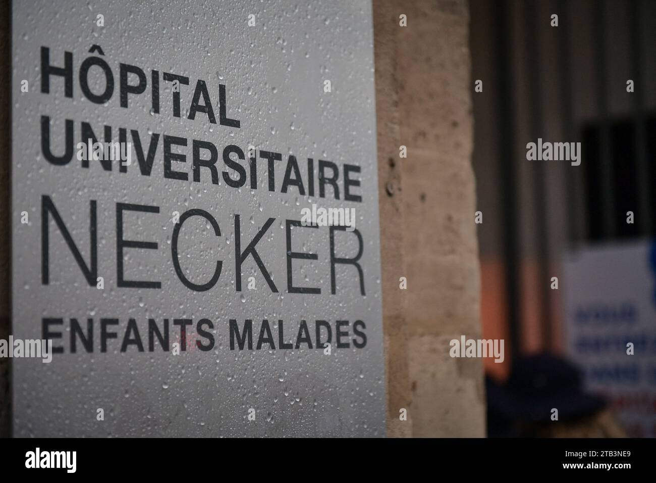 Paris, France. 04th Dec, 2023. This photograph shows the entrance of ...