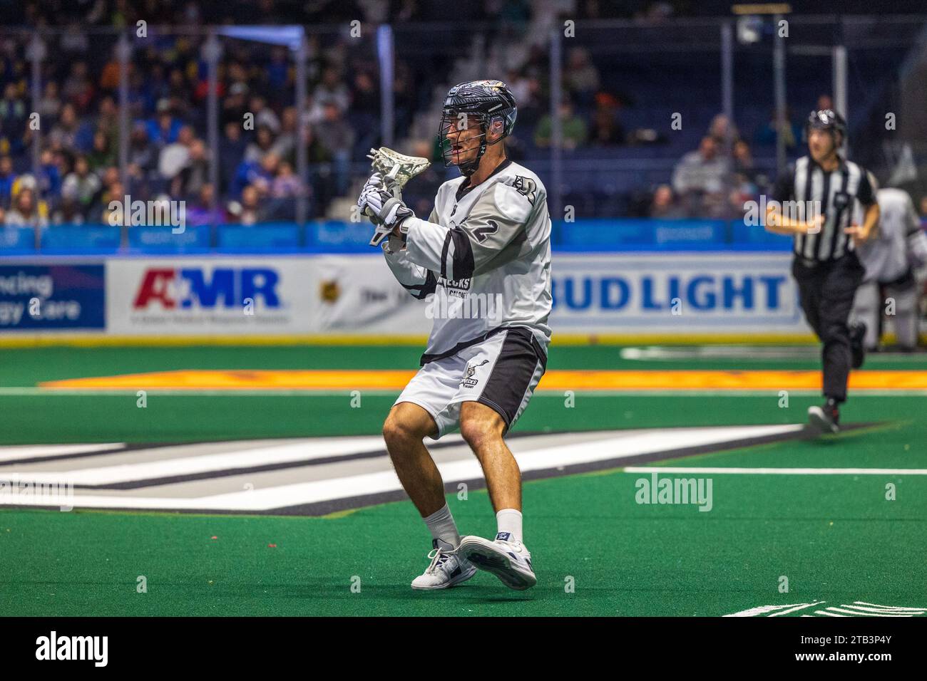 USA. 02nd Dec, 2023. December 2nd, 2023: Calgary Roughnecks defenseman ...