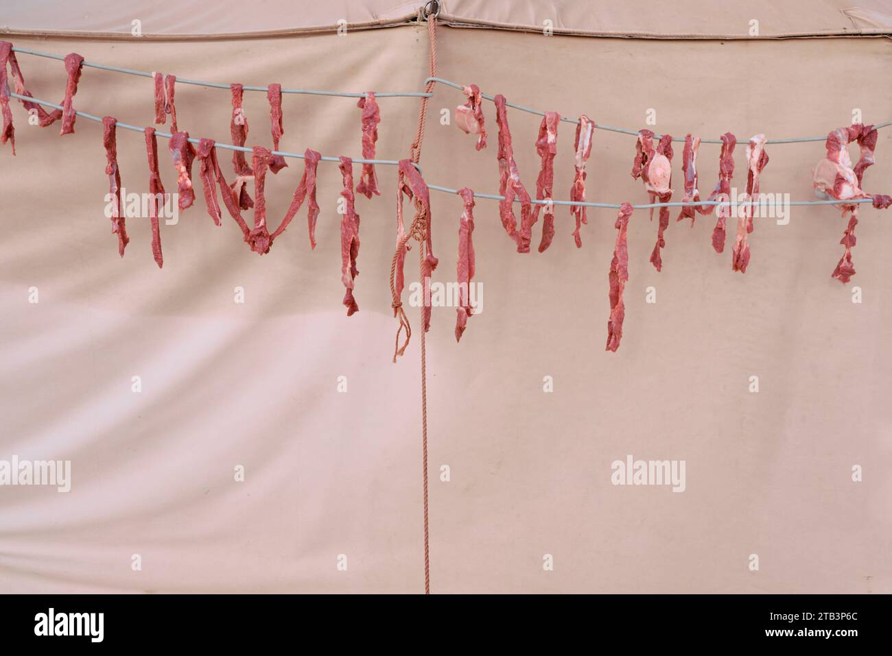 old dry aging meat method Stock Photo - Alamy