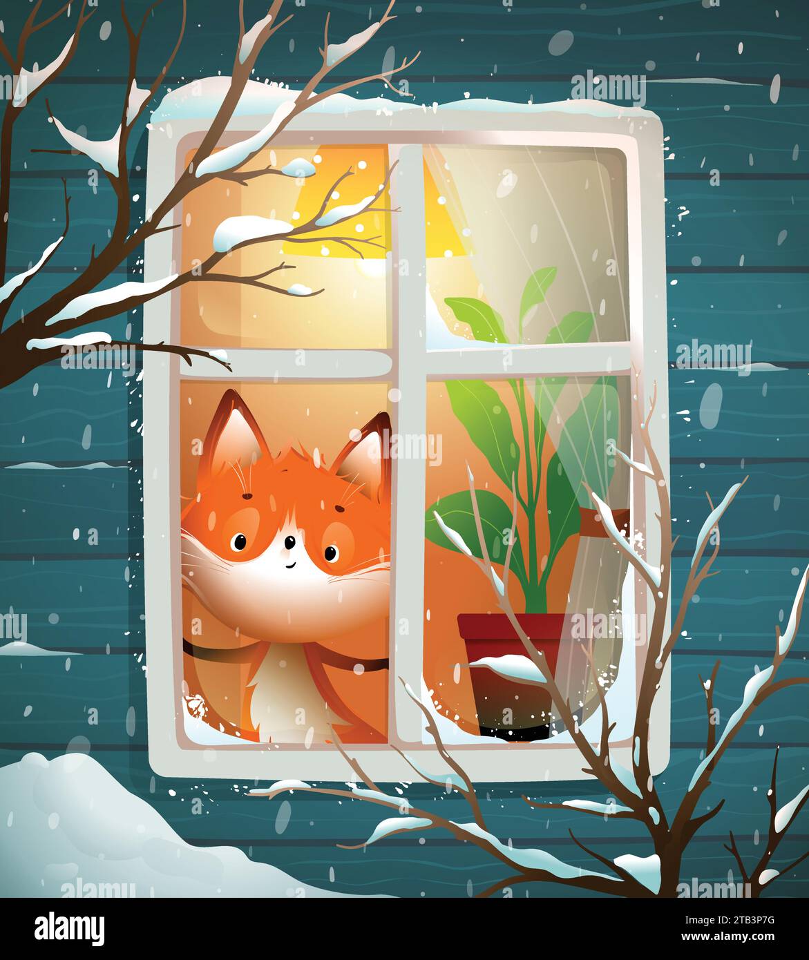 Inside looking outside Stock Vector Images - Alamy