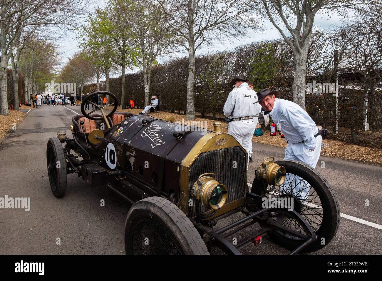 The 1911 SCAT ready for the S.F.Edge Trophy race for Edwardian cars at ...