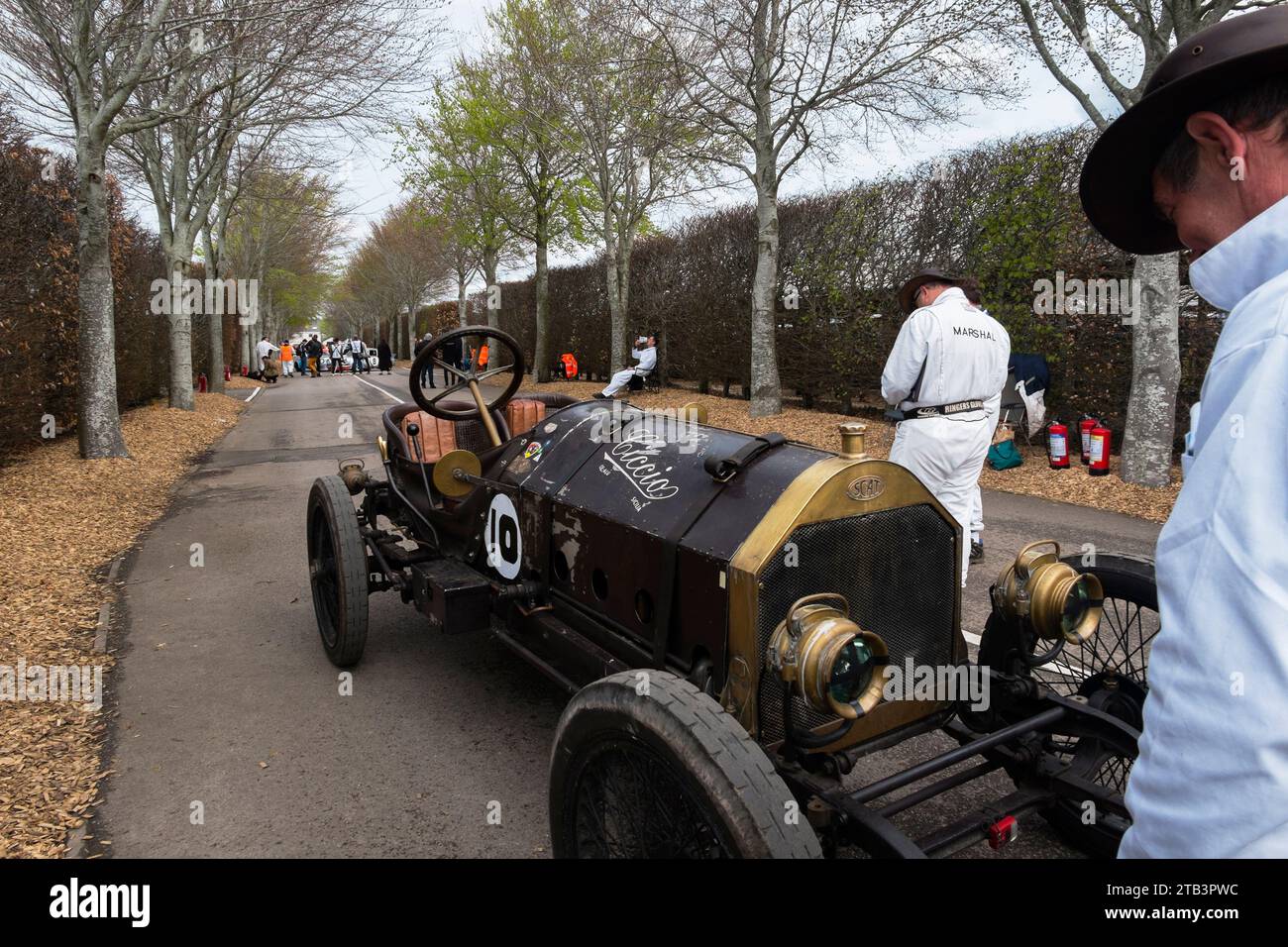 The 1911 SCAT ready for the S.F.Edge Trophy race for Edwardian cars at ...