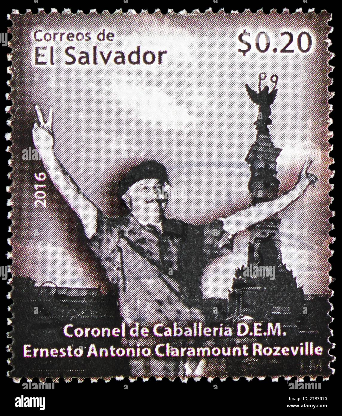 MOSCOW, RUSSIA - NOVEMBER 17, 2023: Postage stamp printed in El ...