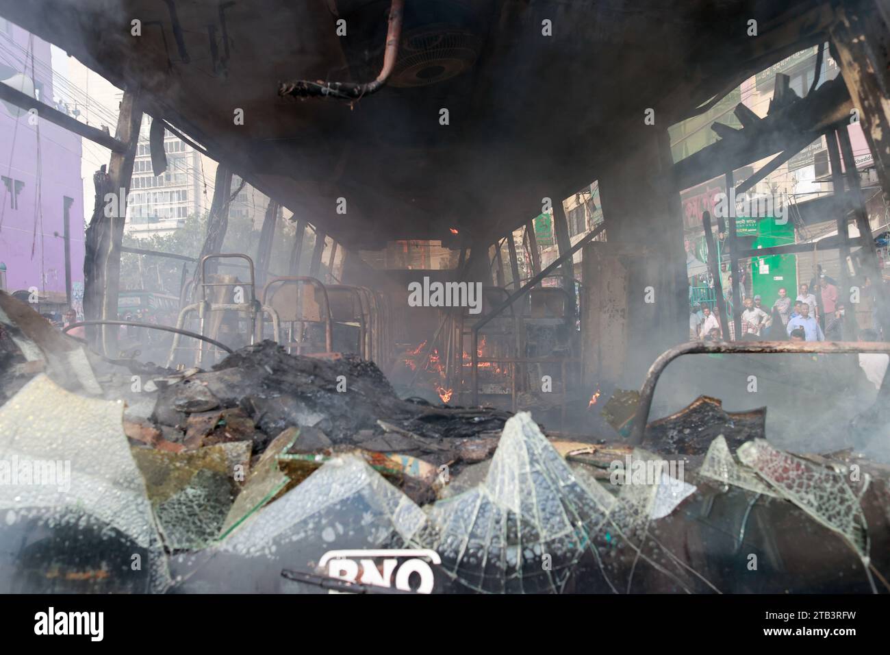 Dhaka, Bangladesh. 4th Dec, 2023. During a nationwide lockdown called ...