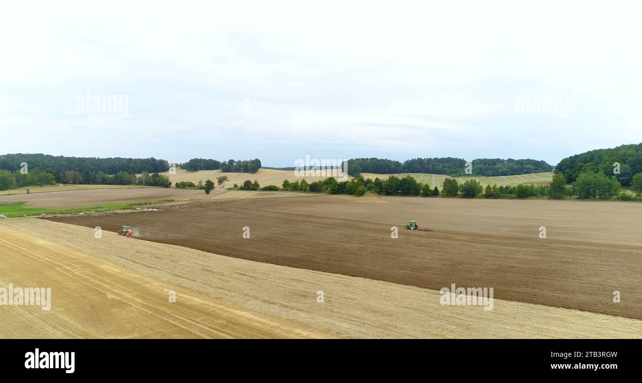 Plowing field - 4K agriculture background Stock Photo - Alamy