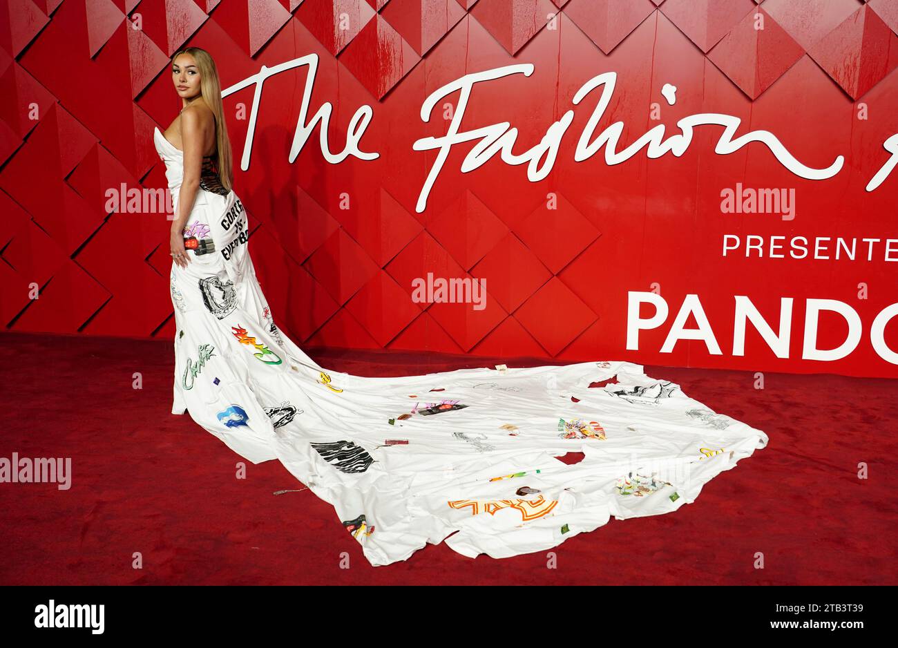 Lilah Pi attending the Fashion Awards 2023 presented by Pandora held at ...