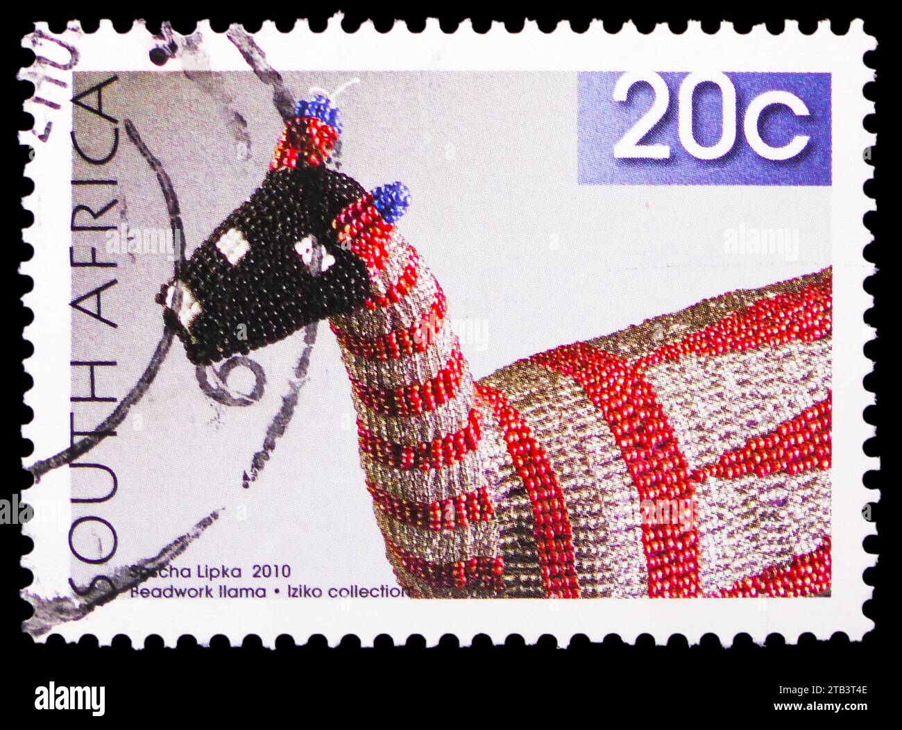 MOSCOW, RUSSIA - NOVEMBER 17, 2023: Postage stamp printed in South ...