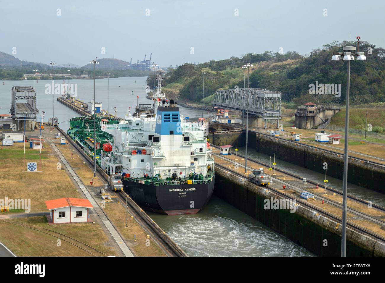 Panama Canal,Miraflores,Panama City,Panama,Central America Stock Photo ...
