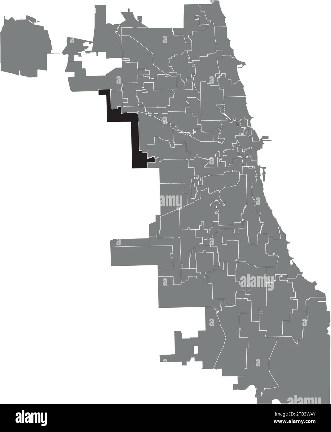 Locator map of the WARD 29, CHICAGO CITY COUNCIL Stock Vector Image ...