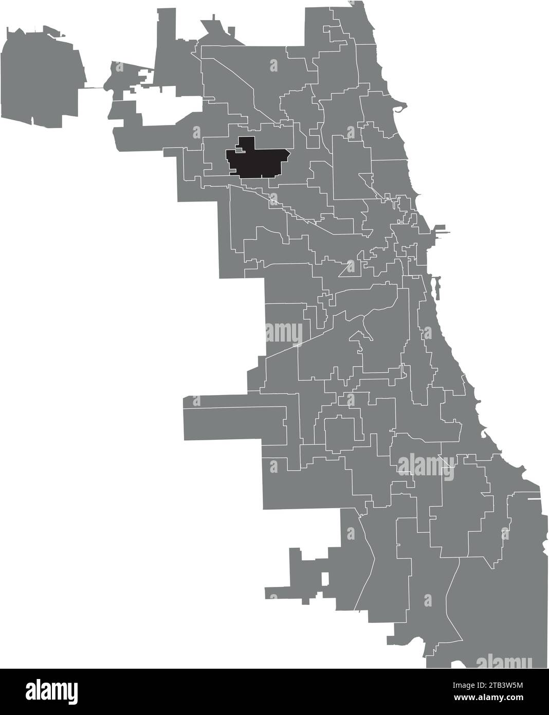 Locator map of the WARD 31, CHICAGO CITY COUNCIL Stock Vector Image ...
