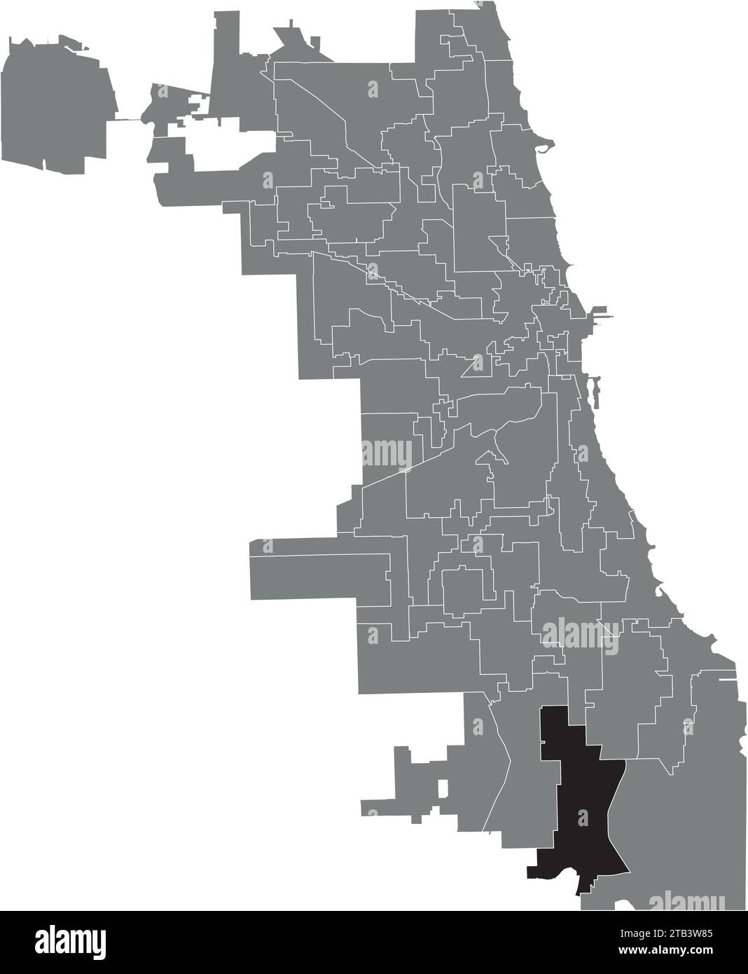Locator map of the WARD 9, CHICAGO CITY COUNCIL Stock Vector Image ...