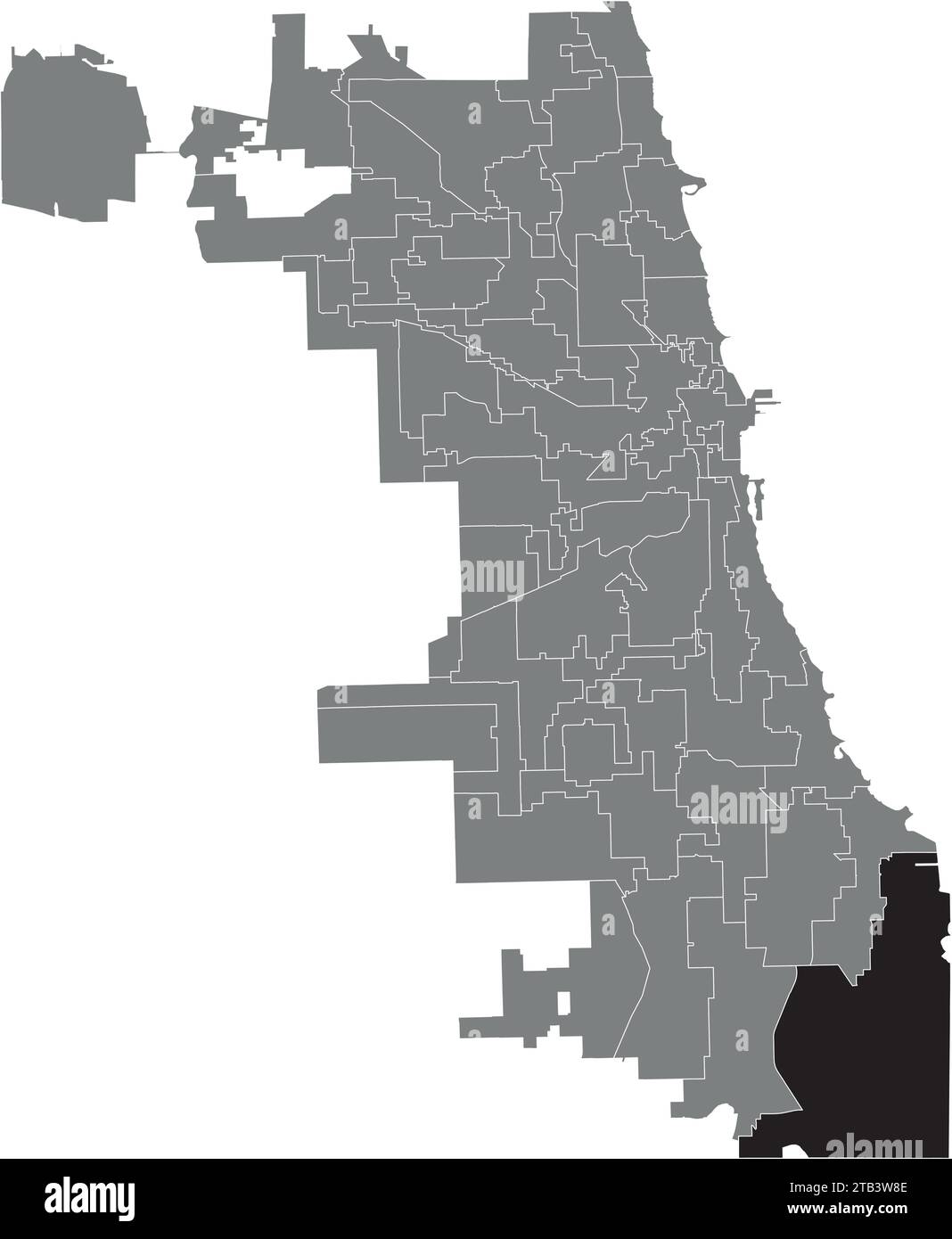 Locator map of the WARD 10, CHICAGO CITY COUNCIL Stock Vector Image ...