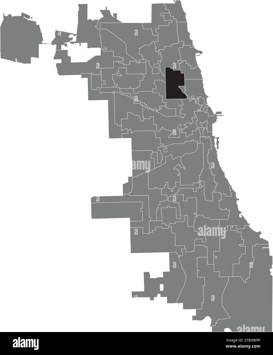 Locator map of the WARD 32, CHICAGO CITY COUNCIL Stock Vector Image ...