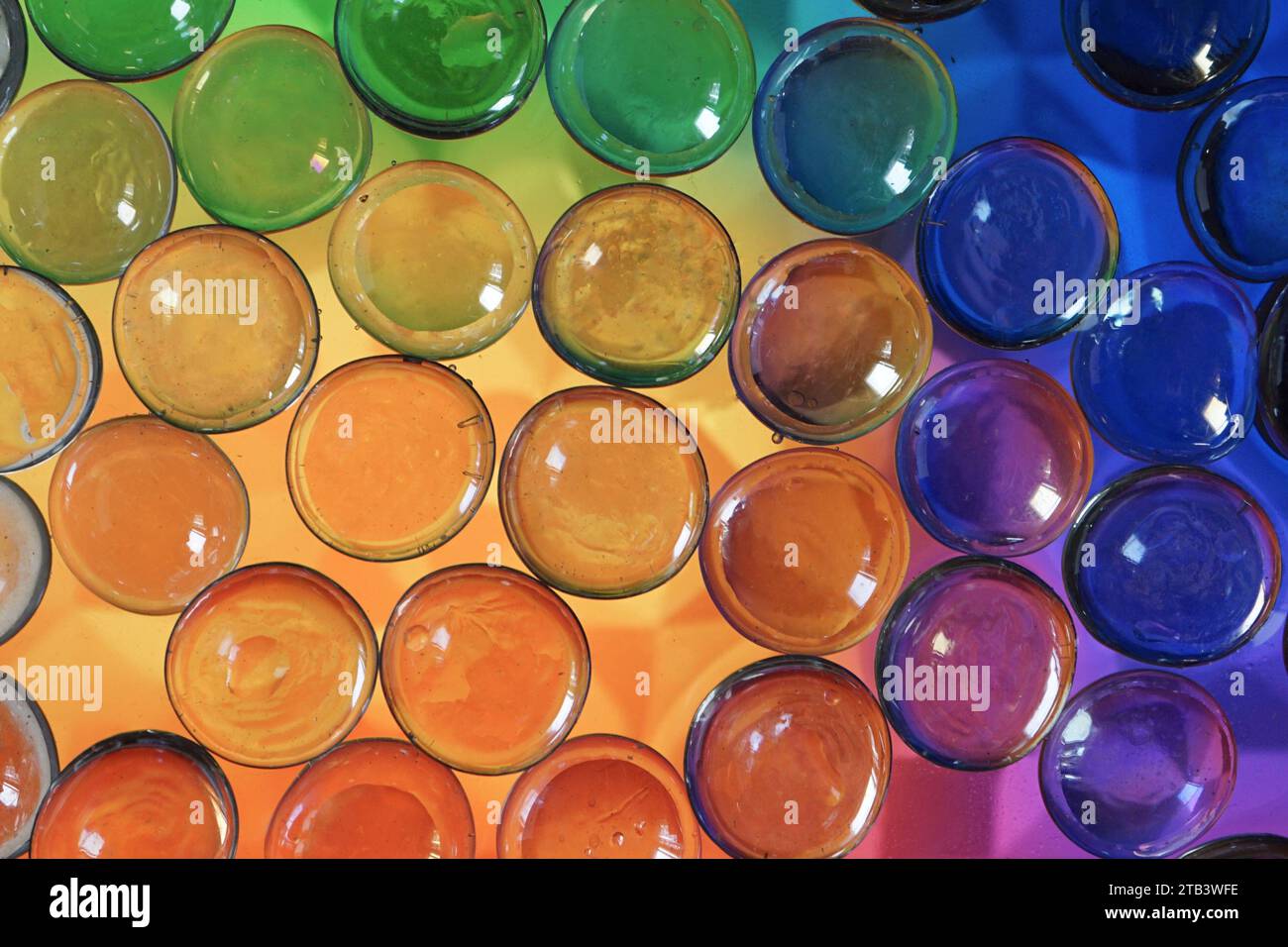 multi colored crystal bubbles, colorful background Stock Photo - Alamy