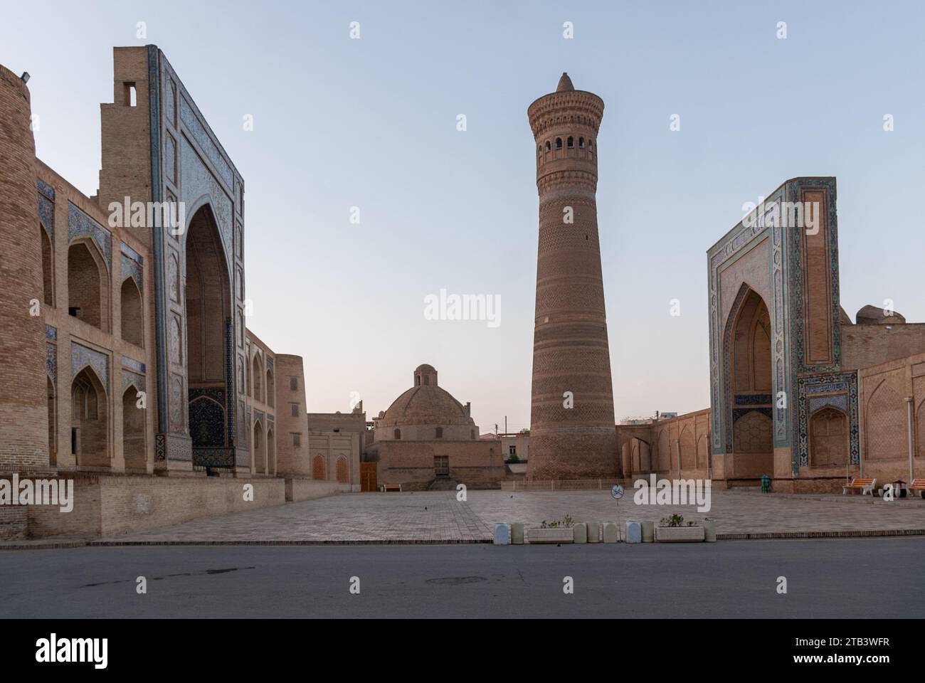 BUKHARA,UZBEKISTAN-OCTOBER,22,2023:beautiful islamic religious complex ...